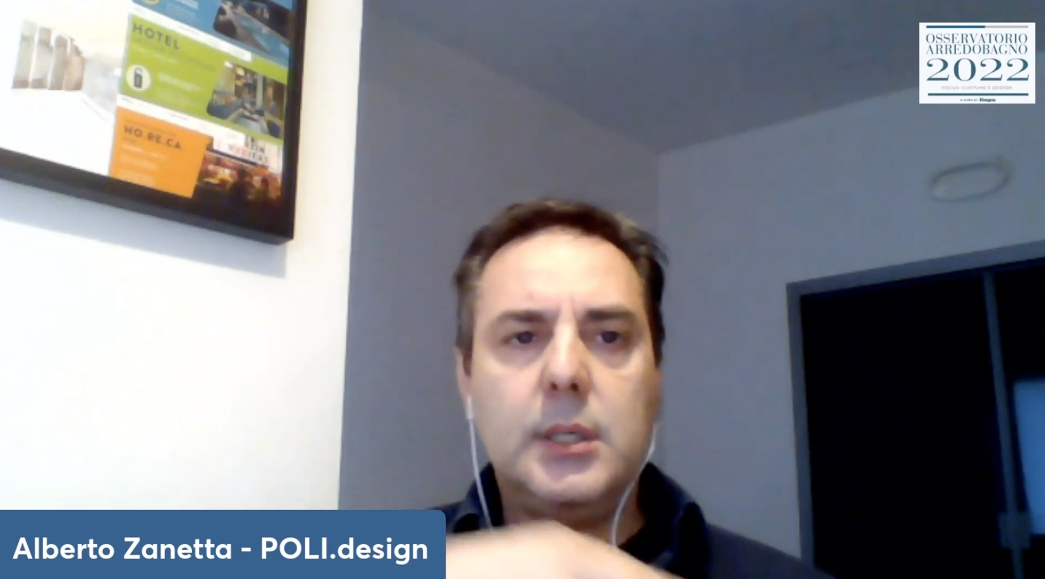 Alberto Zanetta interviene all'Osservatorio 2022 Costume e Design