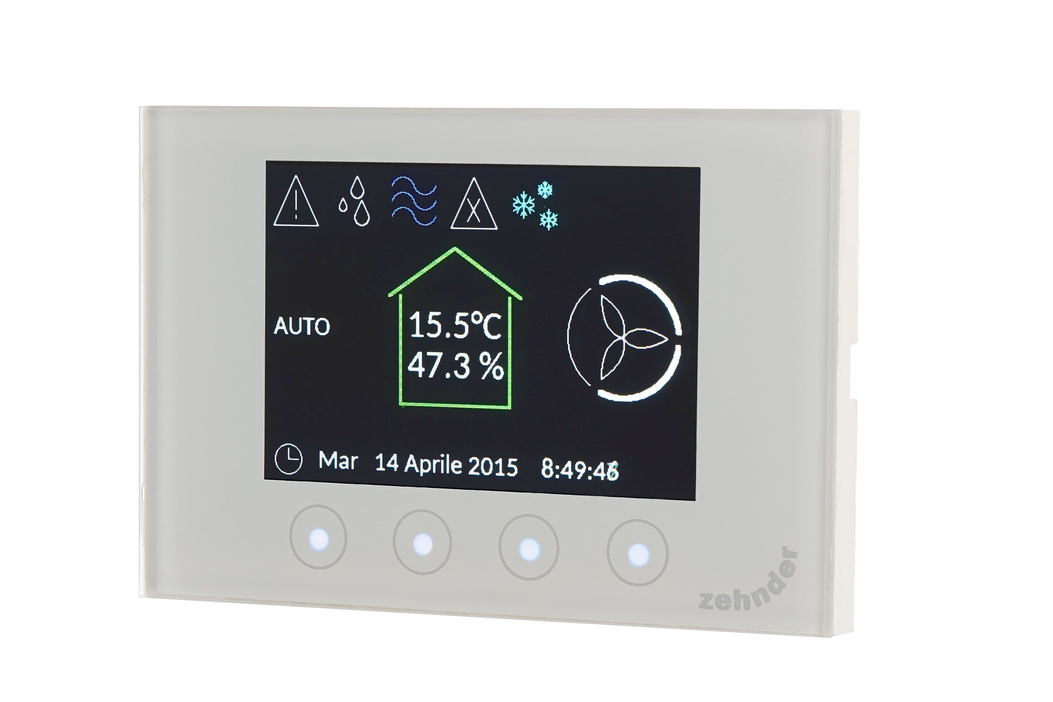 Smart, flessibile e integrato: l'innovativo Zehnder Touch Panel